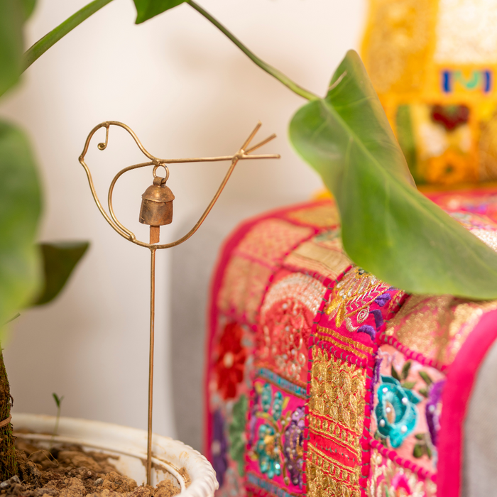 Assorted Kutch Bell Garden Stakes (Set of 5) for Garden Decor | Atrangi ...