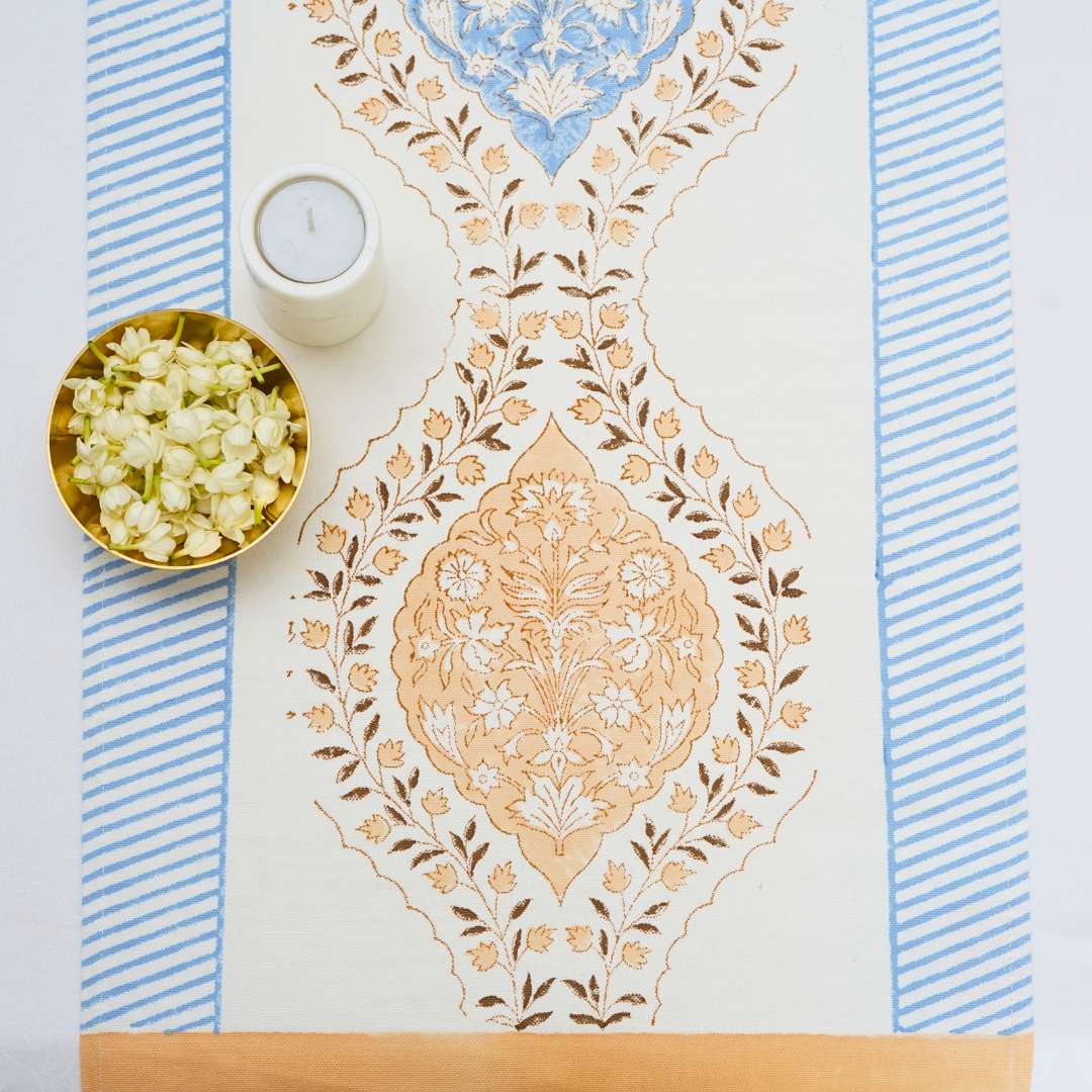 Lily Block Print Runner – Atrangi Studio